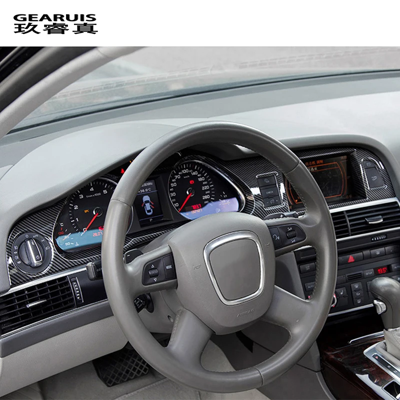 Car styling Instrument panel dashboard frame cover Stickers trim for ...