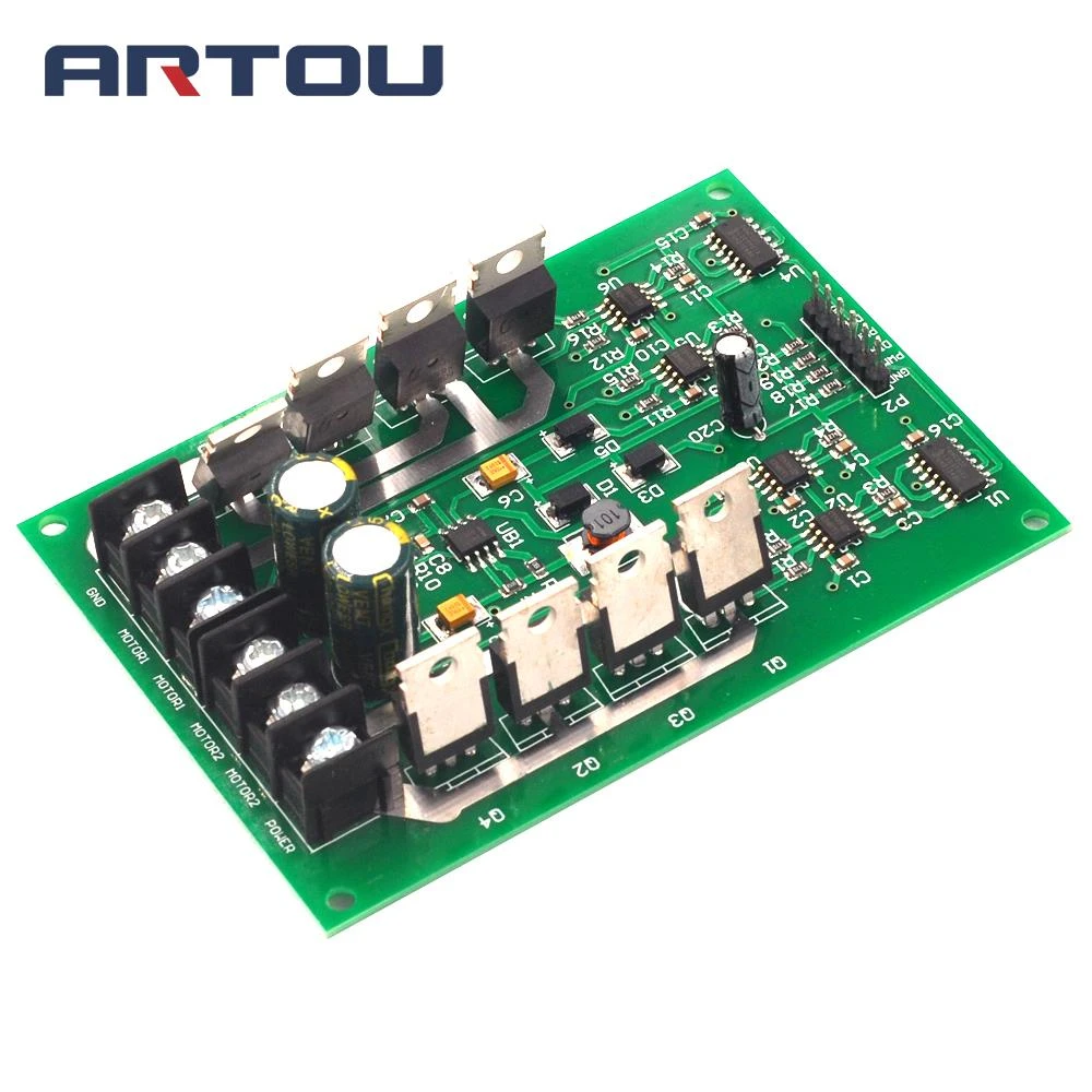 Dual Dc Motor Driver Board H-bridge Pwm Dc Motor Drive Module Mosfet ...