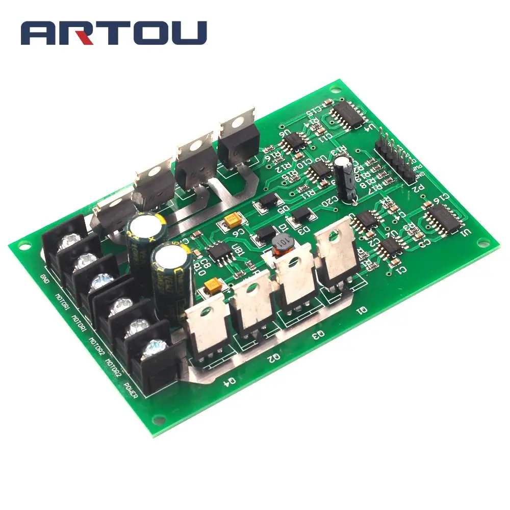 듀얼 dc 모터 드라이버 보드 h 브리지 pwm dc 모터 드라이브 모듈 mosfet irf3205 12 v 24 v 10a ...