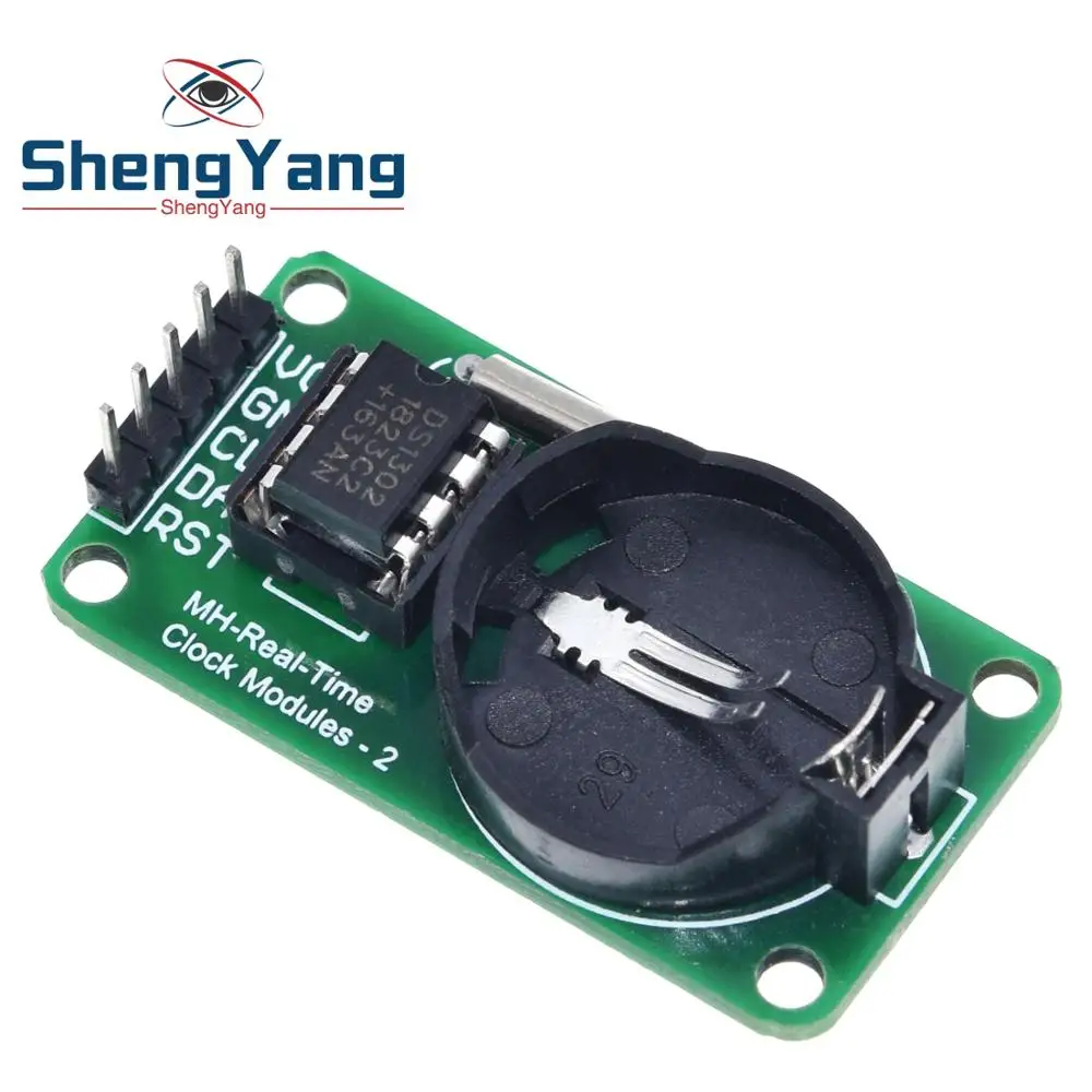 ShengYang Módulo de reloj en tiempo Real RTC DS1302 para AVR ARM PIC SMD para Arduino, novedad ...