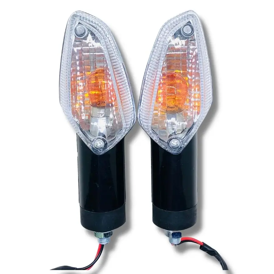 White-Lens-Motorcycle-Turn-Signal-Light-Motorbike-Front-Rear-Indicator ...