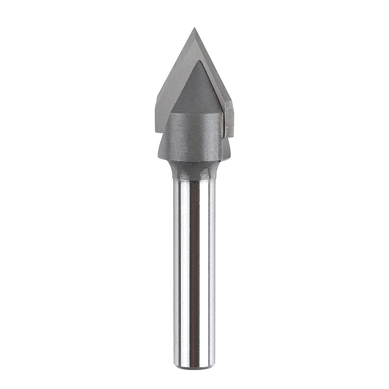 1pc V Bit End Mill 3d Router Bits Tungsten Steel V Shape Chamfer End ...