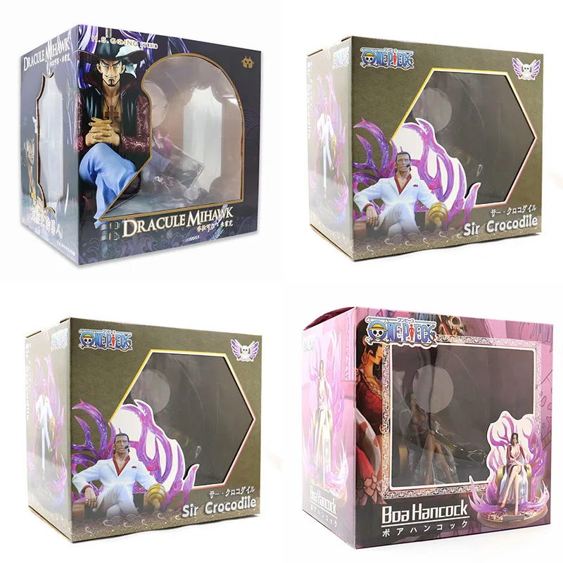 One Piece Sir Crocodile Boa Hancock Dracule Mihawk fction figure 20cm ...