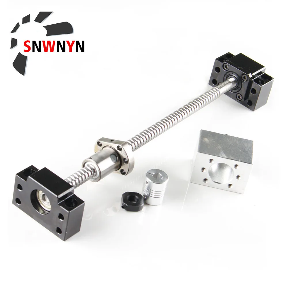 Ballscrew SFU1204 Set RM1204-1000 Rolled Ball Screw C7 With Flange ...