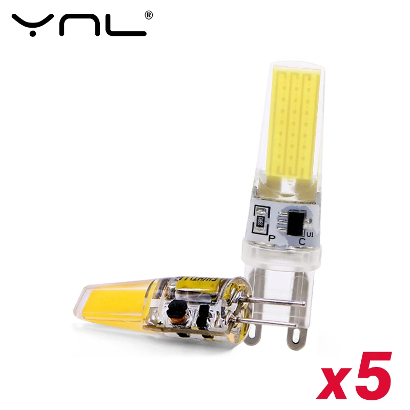 5pcs/lot COB G4 G9 E14 LED 3W 6W Light Bulb AC 12V 220V LED Lamp COB ...