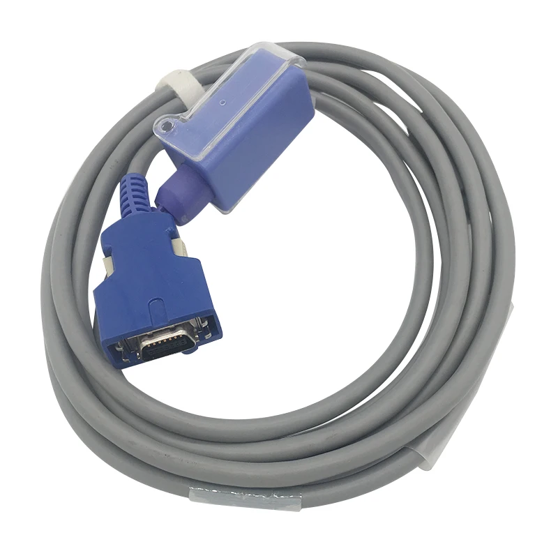 Reusable Spo2 Sensor Extension Cable Doc-10 Amp 14 Pin To Db9 Female ...