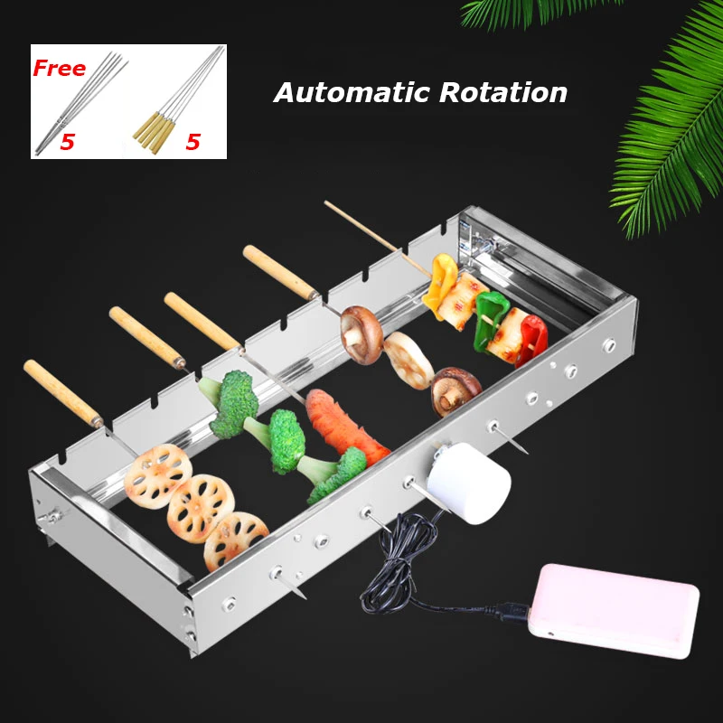 Automatic-Barbecue-Grill-Flipping-Stainless-steel-Skewers-Automatic ...