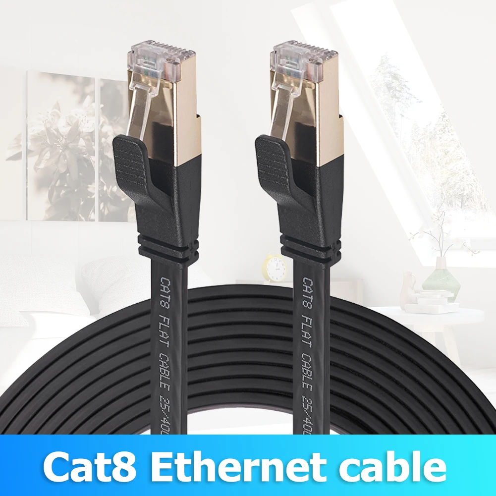 Cat8 Ethernet Cable SFTP 40Gbps Super Speed Cat 8 RJ45 Network Cable ...