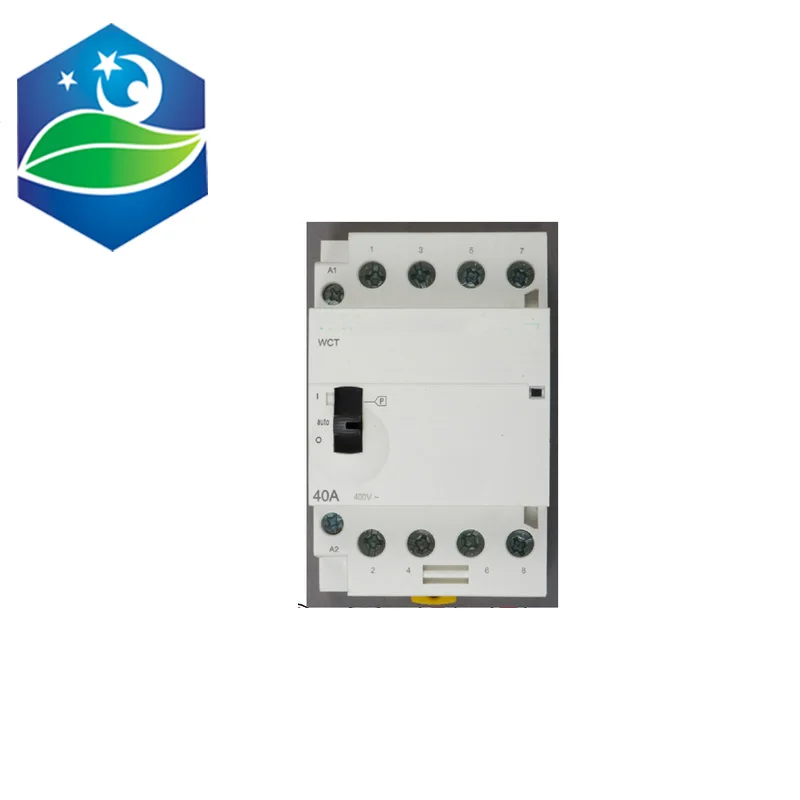 4P 2NO 2NC 230V 40A Modular Compact Contactor พร้อม Machinical ประเภท ...
