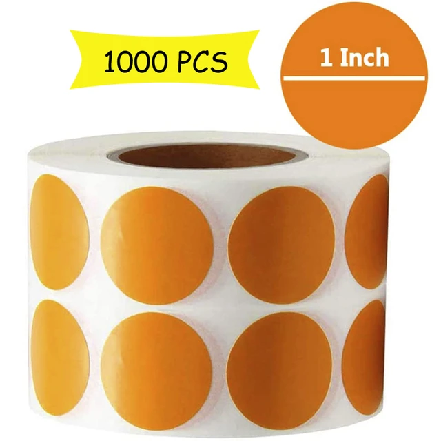Orange Dot Stickers