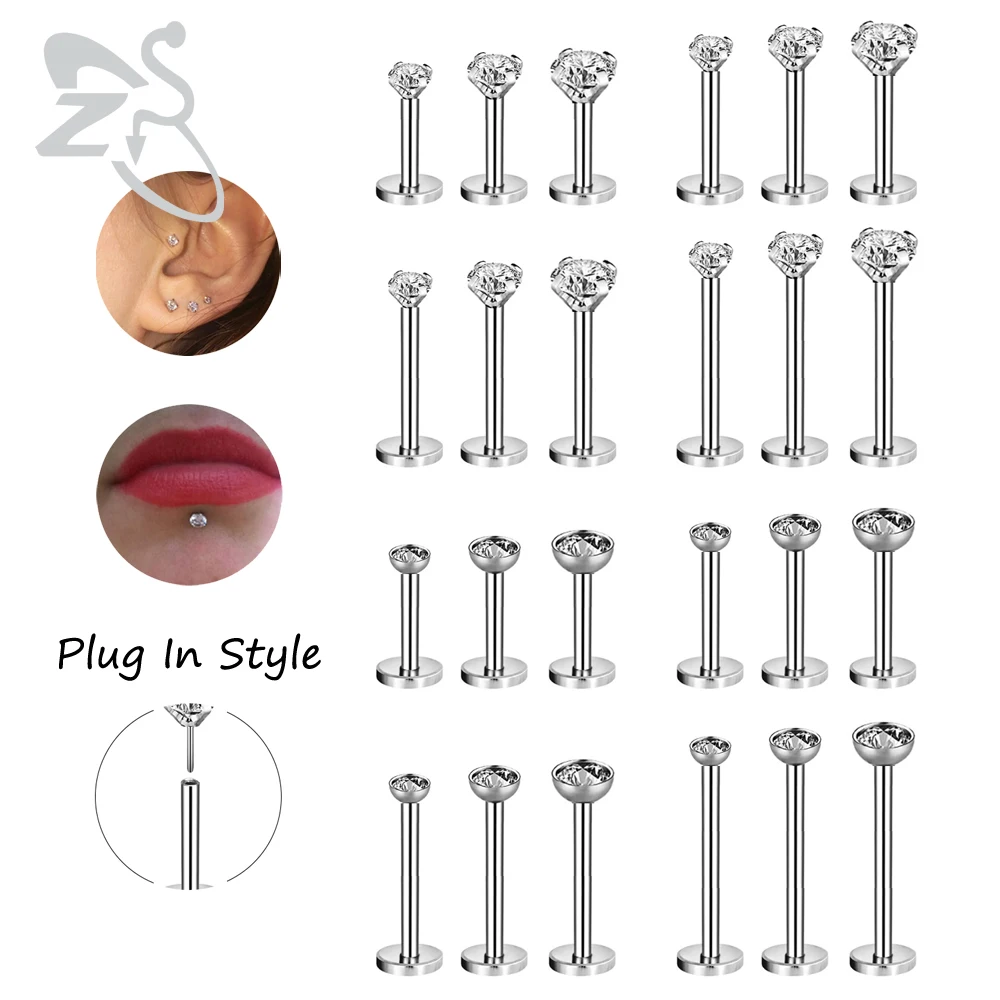 ZS-3-4-Pcs-Lot-Plug-IN-Style-Stainless-Steel-Labret-Lip-Piercing-Set-2 ...