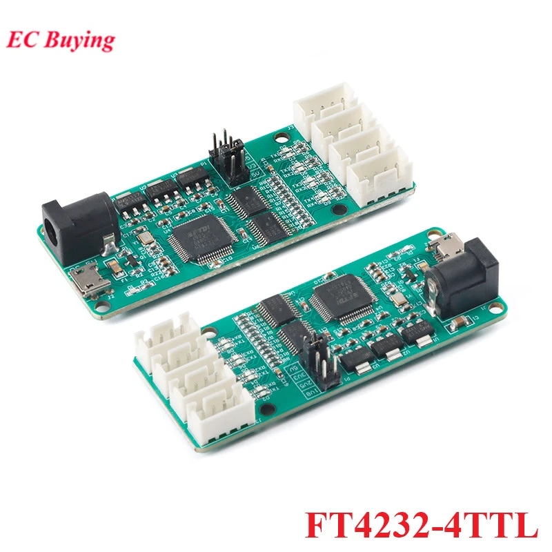 FT4232 4TTL USB to 4 웨이 TTL 모듈, FT4232HL UART 직렬 포트 모듈, DC 5V 3.3V 2.5V 1.8V, 4 채널 XH2.54 인터페이스 ...