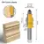 10pcs 12mm Shank Architectural Molding Handrail Router Bits Set Casing ...