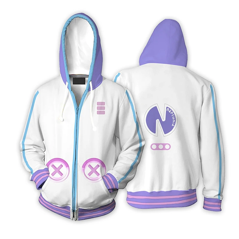 Hyperdimension Neptunia Neptune Hoodie