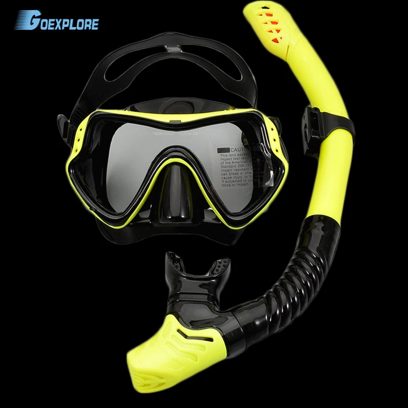 Goexplore Professional Scuba Diving Mask And Snorkels Anti-fog Goggles ...
