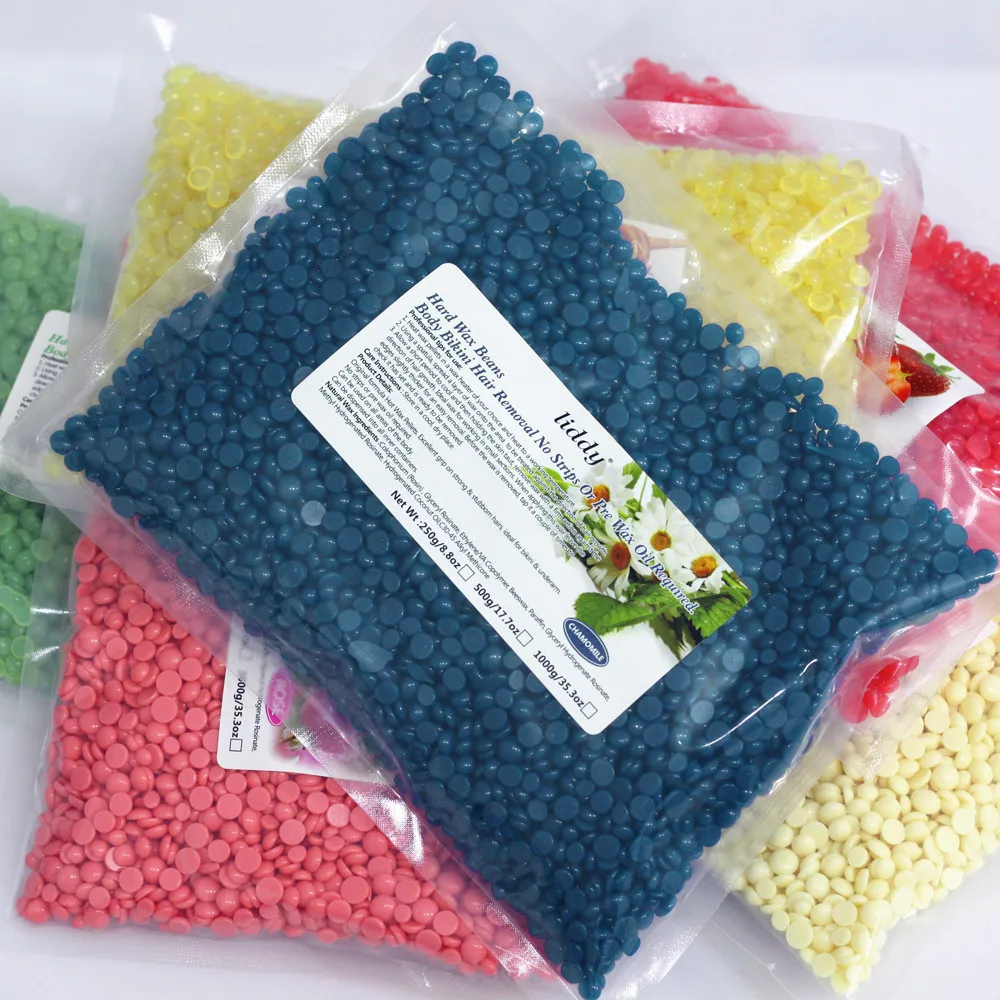 hard wax beans 500g No Strip Depilatory Hot Film Hard Wax Pellet Waxing ...