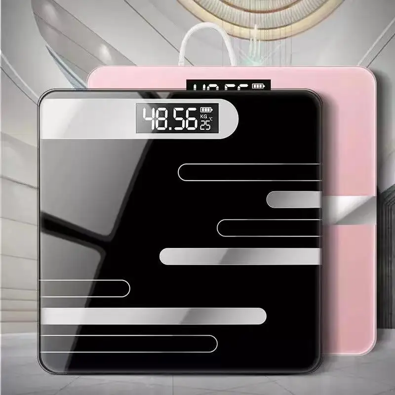 Pèse-Personne,Balance de poids numérique avec écran LCD,pour salle de ...