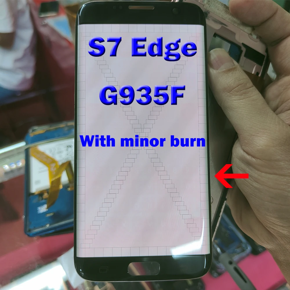 Defect-With-minor-Brun-LCD-replacement-For-SAMSUNG-S7-edge-G935-G935F-Display-Touch-Screen ...