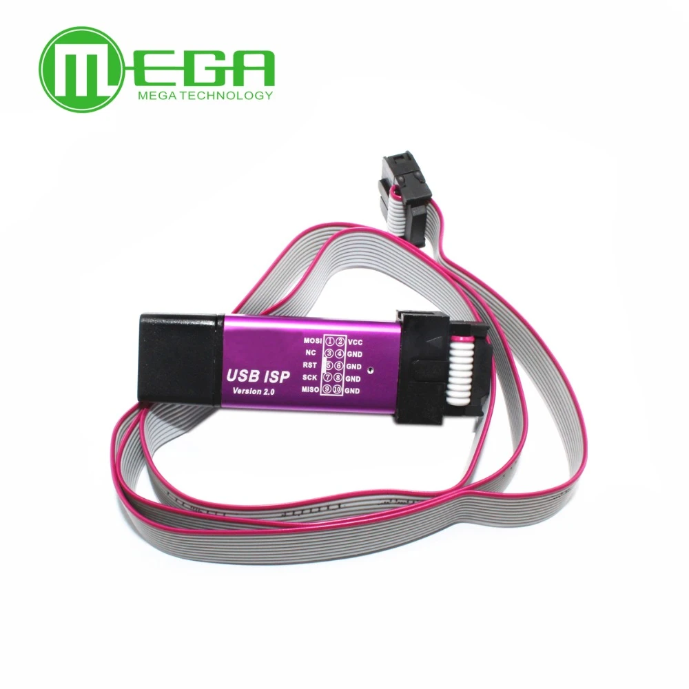 1pcs Usb Isp Usbasp Usbisp Programmer For 51 Avr Download Support Win 7 - Integrated Circuits ...