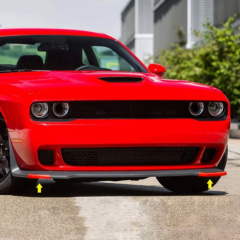 Red Front Bumper Lip Splitter Protector Replacement for Dodge ...