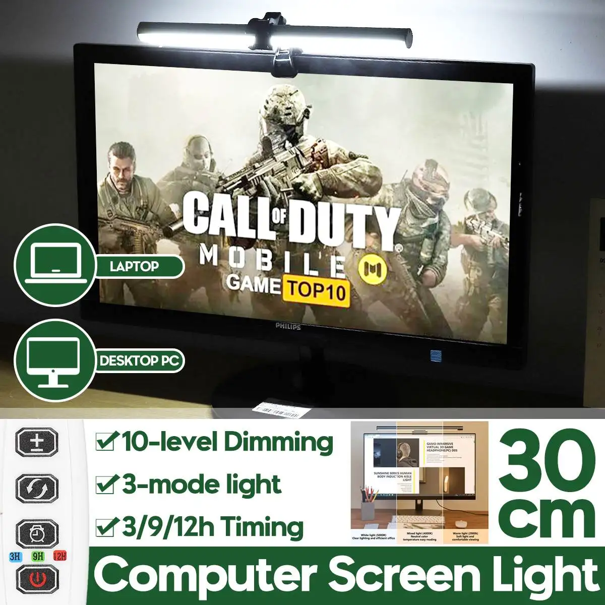 Screenbar-LED-Desk-Lamp-PC-Computer-Laptop-Screen-Bar-Hanging-Light ...