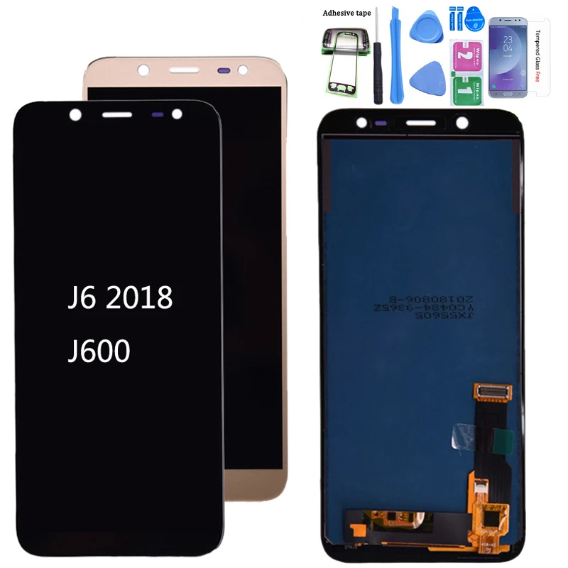 삼성 갤럭시 J6 2018 J600 J600F J600Y LCD 화면 디스플레이 및 터치 유리 패널 어셈블리 TFT 버전 밝기를 ...