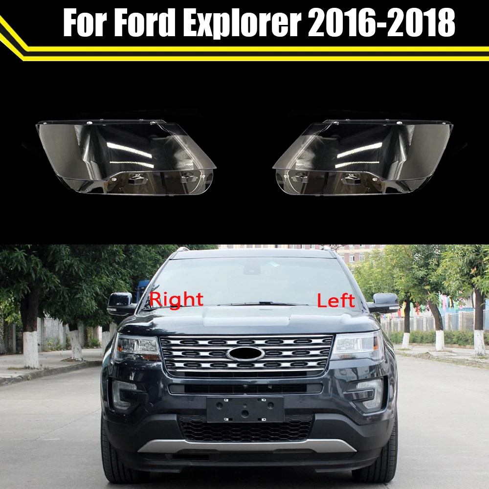 Headlamp-Caps-For-Ford-Explorer-2016-2017-2018-Car-Front-Headlight-Lens ...
