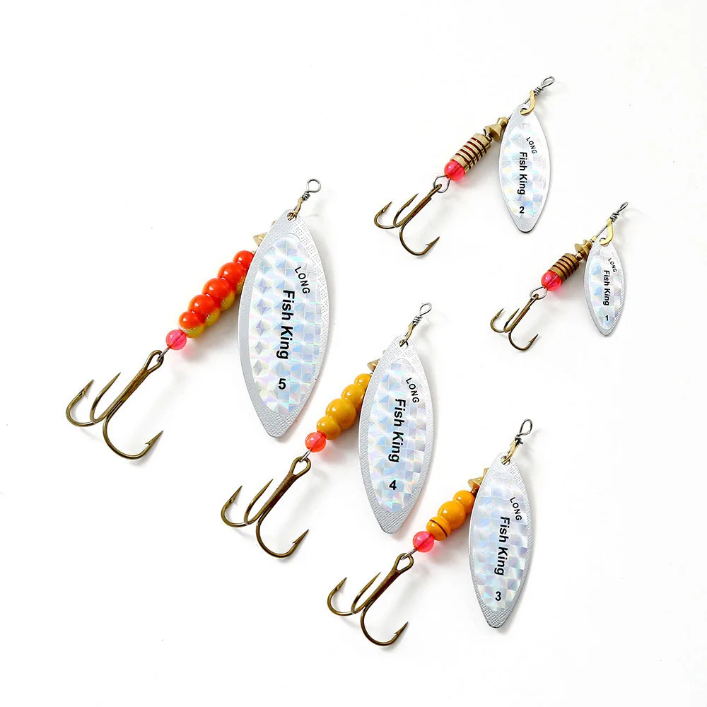 Metal Spinner Bait 0.125oz 0.2oz 0.33oz 0.5oz 1oz Spoon Lures Metal ...