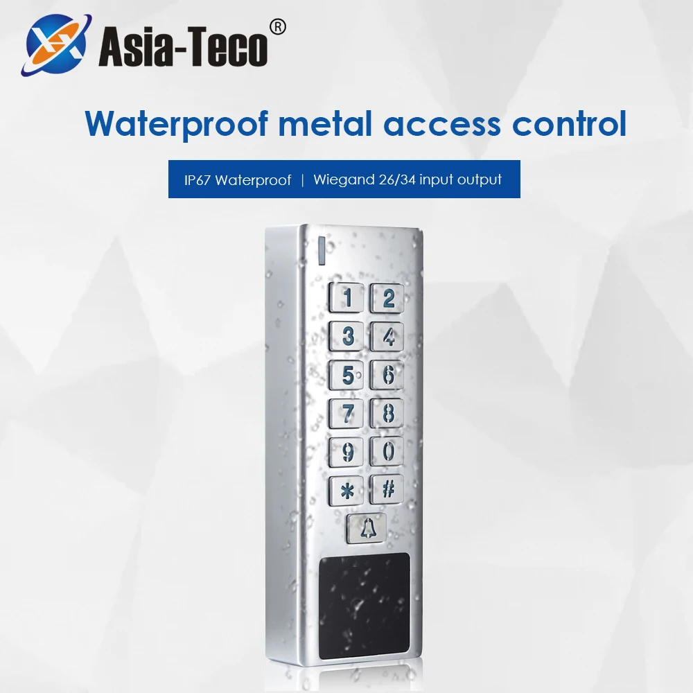 IP67 Waterproof Metal Keypad Access Control System RFID 125Khz Zinc ...
