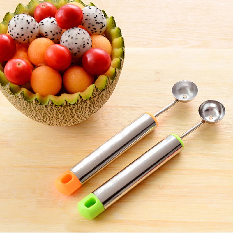 1pc Stainless Steel Fruit Ball Digger Creative Ice Cream Ball Scoop ...