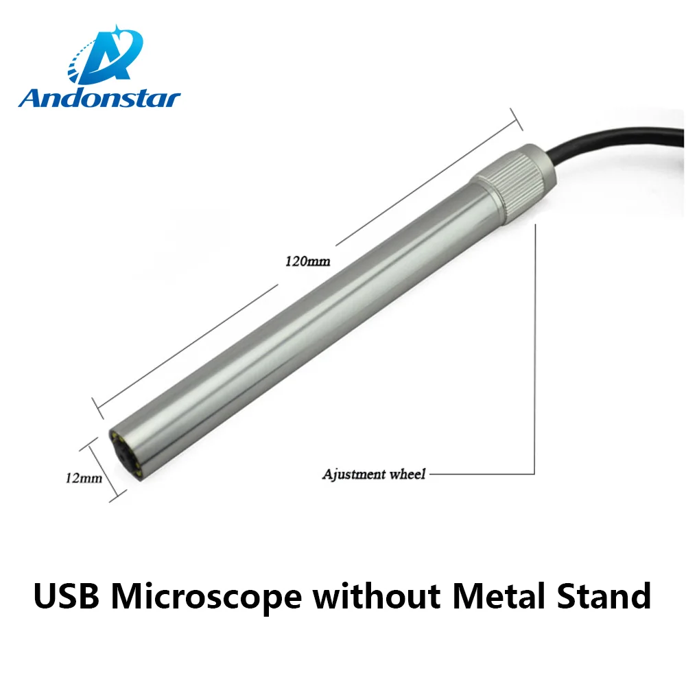 Andonstar USB 2MP Digital Microscope 12MM Diameter Endoscope Video ...