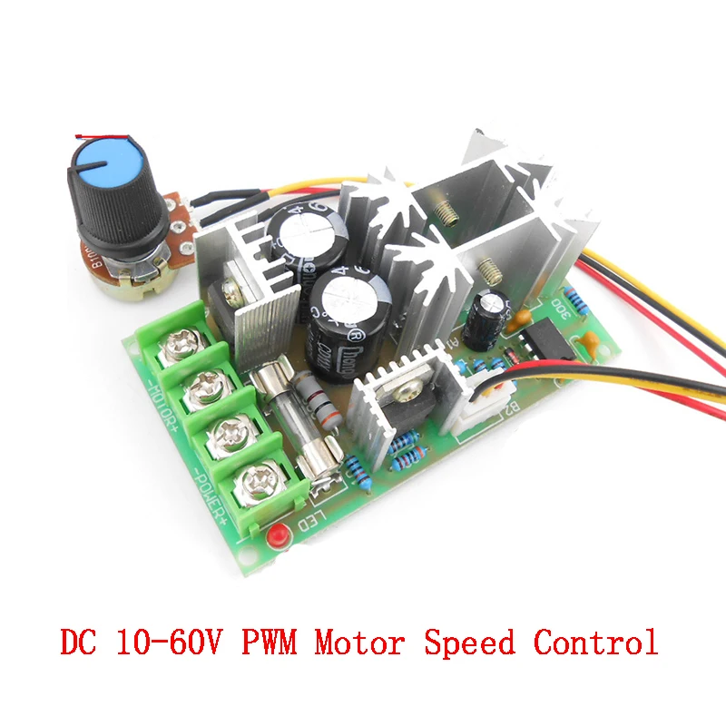 DC 10 60V Motor Speed Control PWM Motor Speed Controller Switch 20A ...