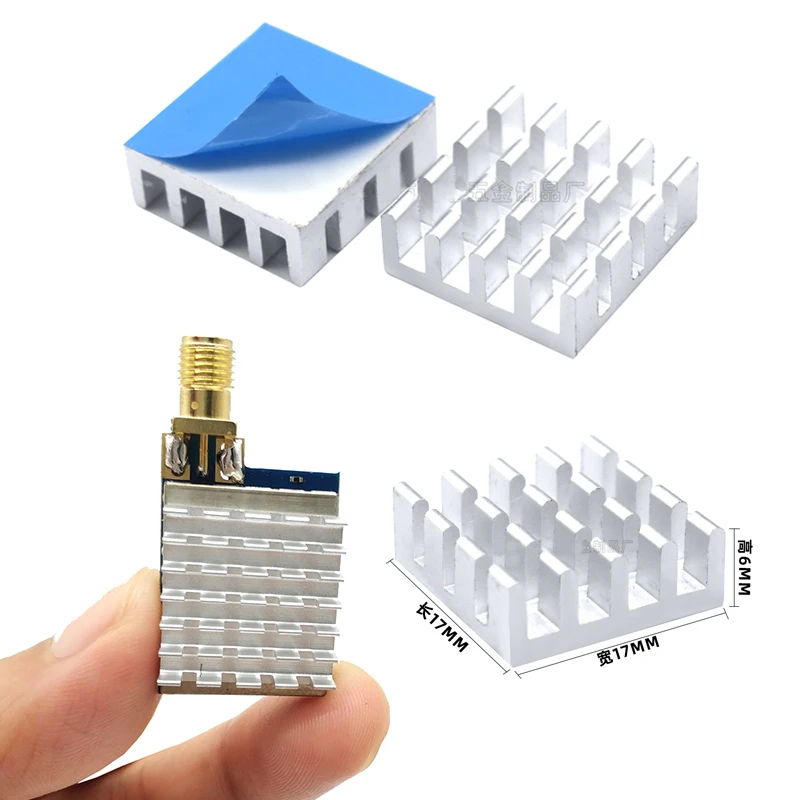 5pcs-Aluminum-alloy-CNC-17-17-6mm-Cooling-Fin-Heat-Sink-Radiating-For ...