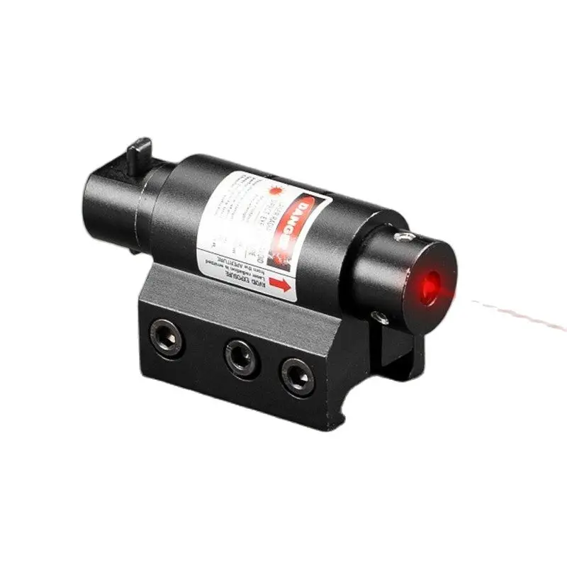 Tactical mini mira laser vermelho para rifle scope airsoft 20mm weaver ...