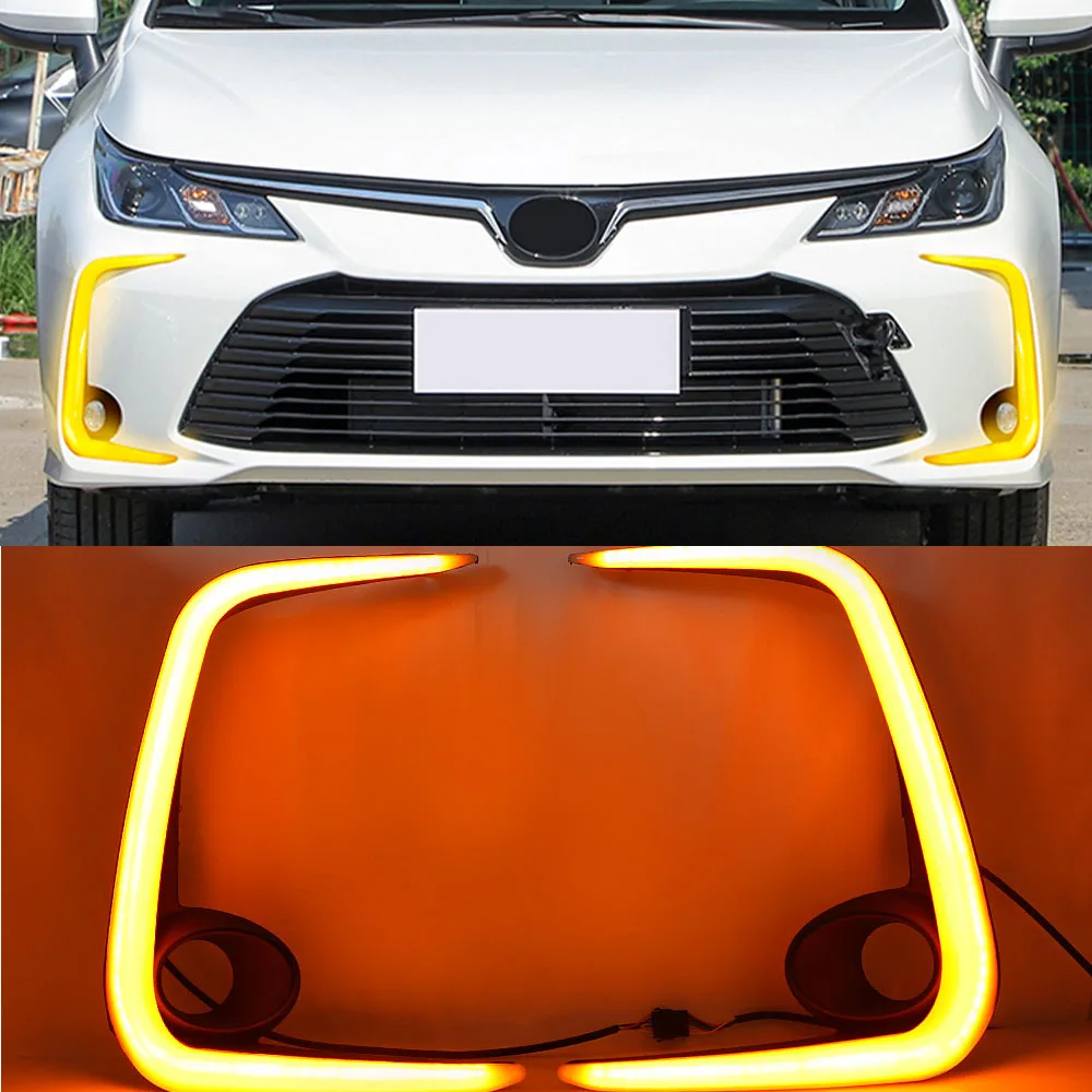 LED-Daytime-Running-Light-For-Toyota-Corolla-2019-2020-2021-2022-Yellow ...