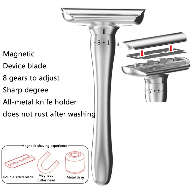 Razor-For-Men-Adjustable-1-8-File-Hair-Removal-Safety-Razor-With ...
