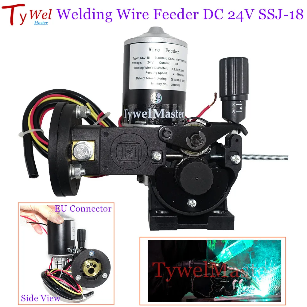 Welding Wire Feeder DC 24V 2 Rolls SSJ 18 Wire Feed Assembly Feeder ...