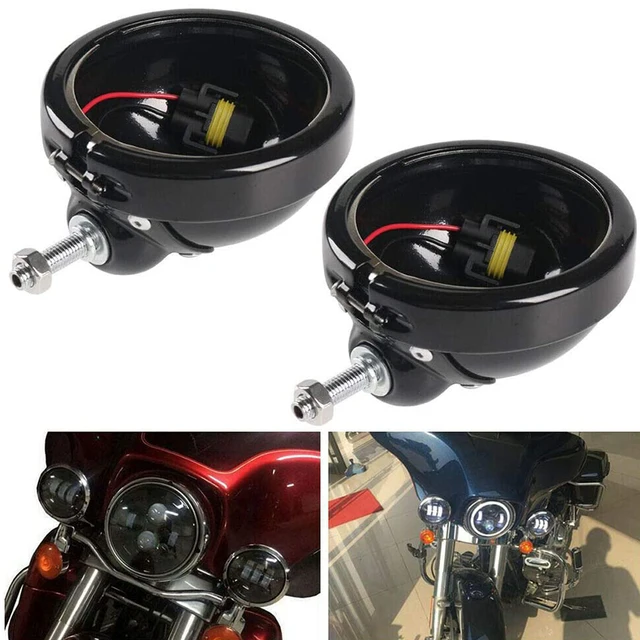 Motorcycle Headlight Electra Glide Headlight 4-1/2" 4.5Inch Chrome LED ...