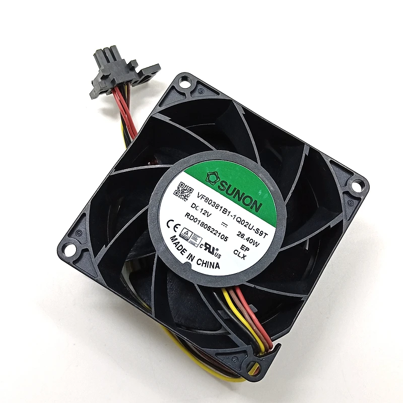 80mm High Speed Cooling Fan 12V VF80381B1-1Q02U-S9T 8038 8cm PWM ...