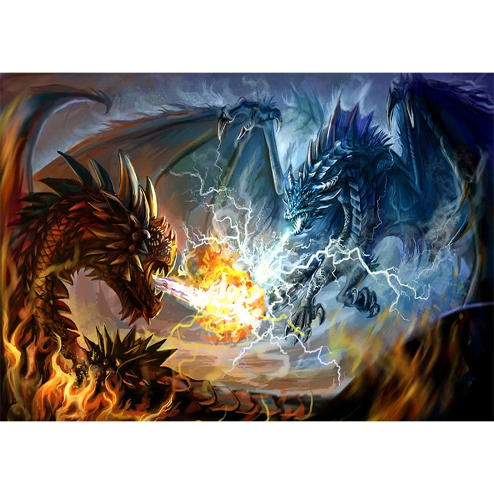 Blue Lightning Dragons