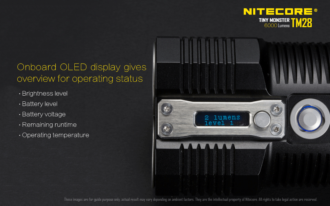 2022 nitecore TM28 6000 Lumens CREE XHP35 HI 4LED Rechargeable Hight Light Flashlight FOR Gear ...