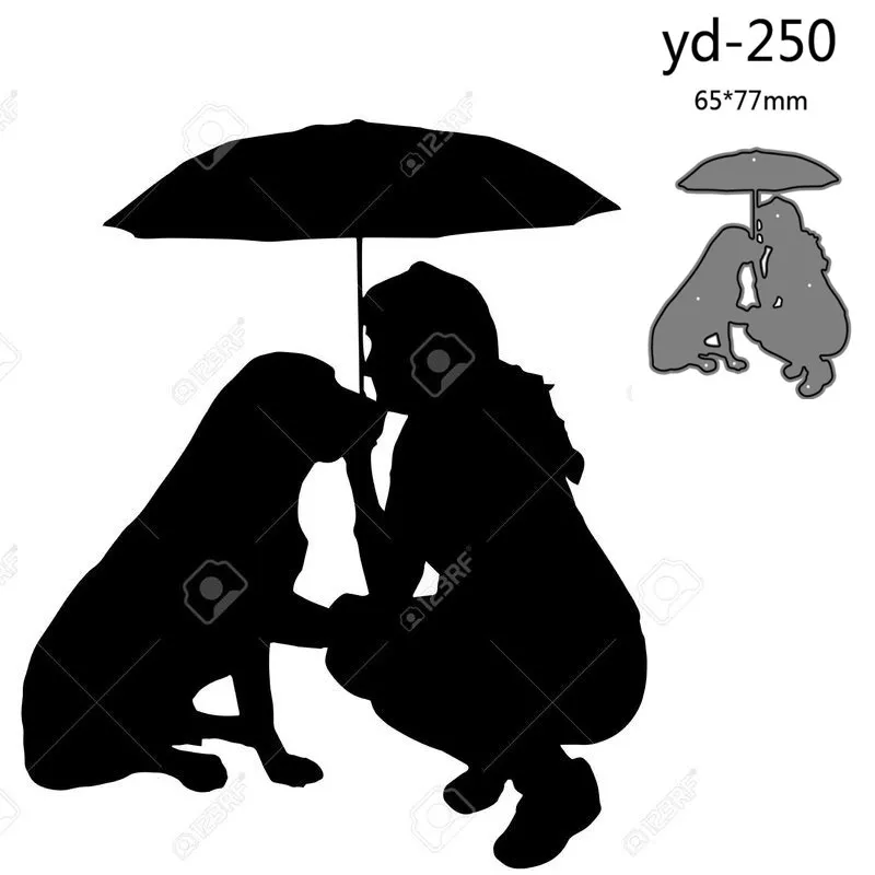 Metall-Stanzformen-geschnittene-Form-Frau-und-Hund-Dekoration ...