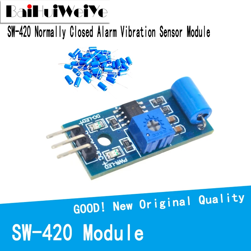 Normally Closed Type Vibration Sensor Module For Alarm System Sensor Module Vibration Switch SW ...