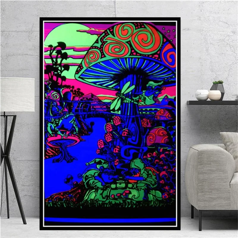 Trippy Blacklight Poster