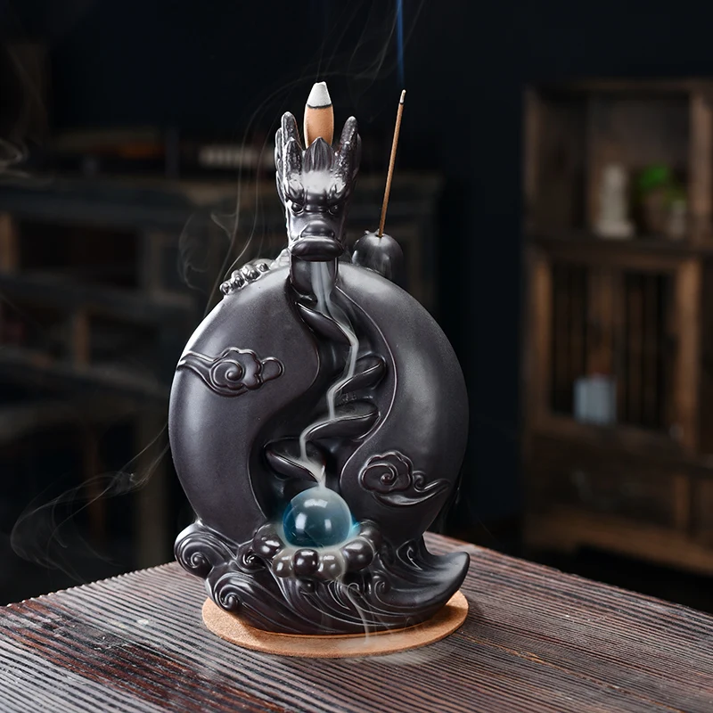 Ceramic-Dragon-Backflow-Incense-Burner-Creative-Home-Decor-Smoke ...