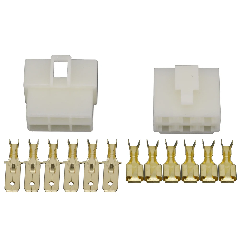 All New 6 Pin DJ7061 6.3 11/21 ABS Plastic Electrical Wire Connectors ...