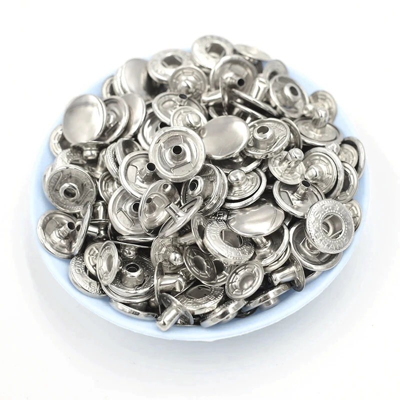 50 sets Buttons Rivets Metal buckle combination Sewing repair Metal ...