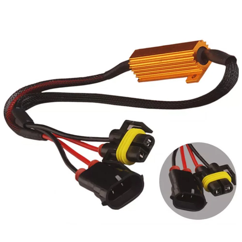 H8 H11 LED DRL Fog Light 50W Load Resistor Error Free Decoder Solve ...