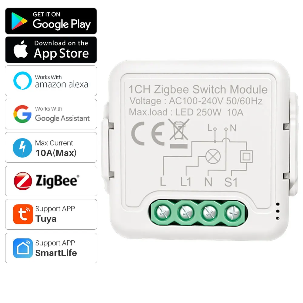 1Gang-Tuya-Smart-Zigbee-Switch-DIY-Module-Smart-Home-Automation-Module ...