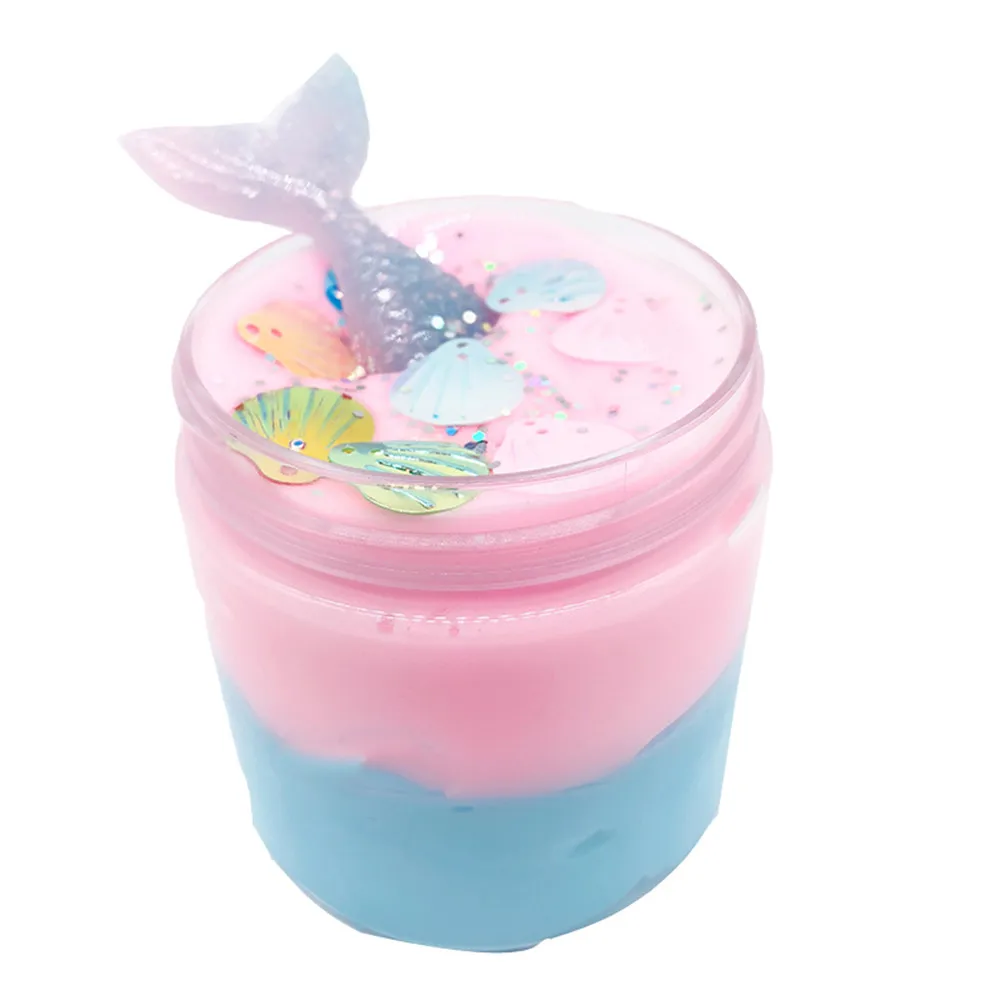 100ml slime macio polímero sereia lama mistura nuvem slime massa ...